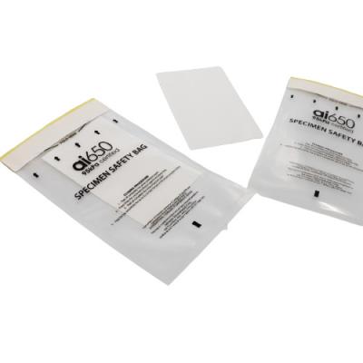 China Heat Sealing Biohazard Symbol Bacteria Filled Bag 95kPa for sale