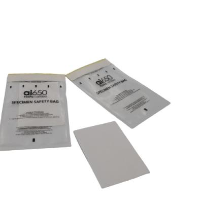 China Disposable Medical Biohazard Resealable Specimen Biological Bag For Hospital Or Lab for sale