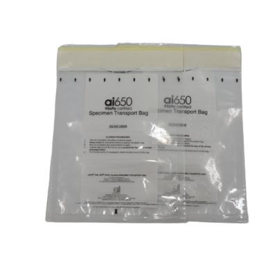 China Polyethylene 95kPa Specimen Delivery Bag Gamma Radiation Sterilization  500mL Capacity for sale