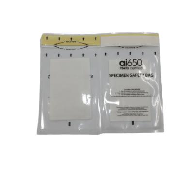 China Biohazard Specimen Transport Bags Individual Pouch Packaging For Medical Laboratories for sale