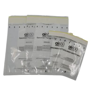 China Polyethylene Biohazard Specimen Transport Bag 500mL For Medical for sale