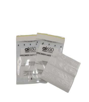 China Clear / White 95kPa  Specimen Transport Bag 500mL for sale