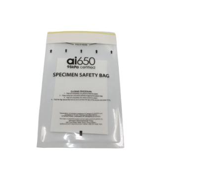 China PE Biohazard Specimen Transport Bags 95kPa Pressure Resistance for sale