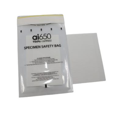 China Clear / White 95kPa Specimen Transport Bag For Medical for sale
