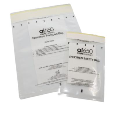 China Polyethylene 95kPa Pressure Range Specimen Transport Bag 168mm X 283mm Size for sale
