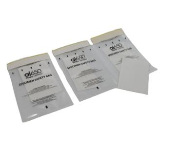 China Leakproof Clear / White 95kPa Specimen Transfer Bag Individual Pouch Packaging for sale