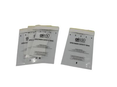 China 95kPa Pressure Sensitive Adhesive Clear Individual Pouch Specimen Transport Bag for sale