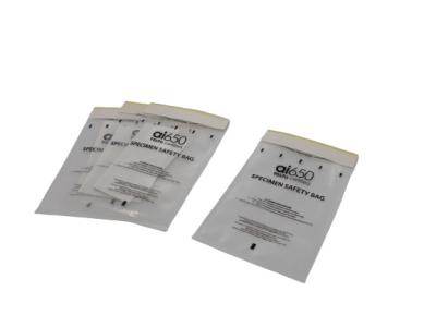 China Medical Grade Clear 95kPa Specimen Transport Bag 168mm X 283mm for sale