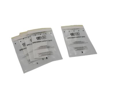 China 500mL Capacity 168mm X 283mm 95kPa Specimen Transport Bag With Pressure Sensitive Adhesive Closure for sale