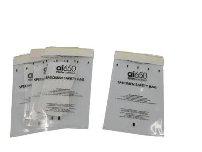 China 500mL 95kPa Specimen Bag Pressure sensitive Adhesive Closure for sale