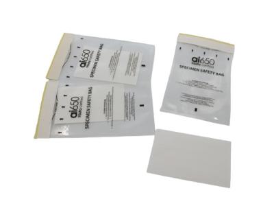 China Medical Gamma Radiation Sterilized 95kPa Specimen Transport Bag 168mm X 283mm for sale