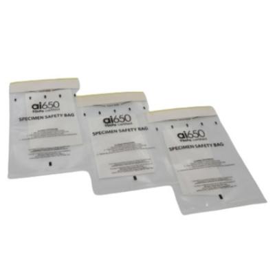 China 95kPa Clear/White Individual Pouch Specimen Bag for sale