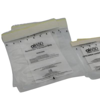 China 95kPa Biohazard Symbol Specimen Transport Bag 50um Thickness for sale