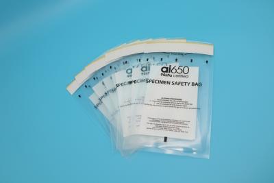 China 95kPa Sample Transfer Bag With Pressure Sensitive Adhesive Closure 168mm X 283mm for sale