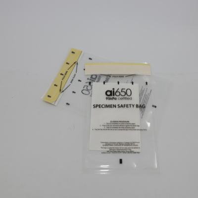 China Protect Biohazard Materials APS4X320 95kPa Specimen Bags For Healthcare Services for sale