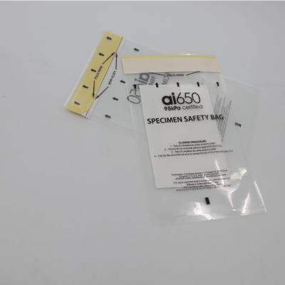 China Safe And Secure APS4X320 95kPa Biohazard Specimen Bags Store Bioscience Samples for sale