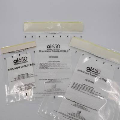 China 7 Slot Absorbent Bag Cover UN 2814 95kPa Sample Bag White Appearance 550ml for sale