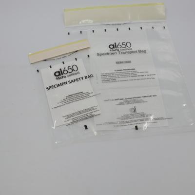 China 95kpa Specimen Bag For Medical Specimen Transport Clinical Research Organization for sale