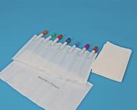 China Clear / White 168mm X 283mm 95kPa Specimen Transport Bag For Medical for sale