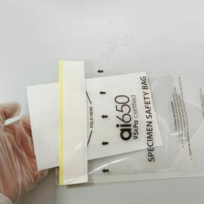 China Leakproof Transparent 95kPa Biohazard Bag For Waste Disposal Needs for sale