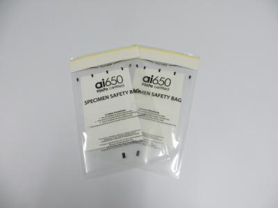 China AI650 95kPa Specimen Transportation Bag With A 7 Slotted Absorbent Pocket Sleeve for sale