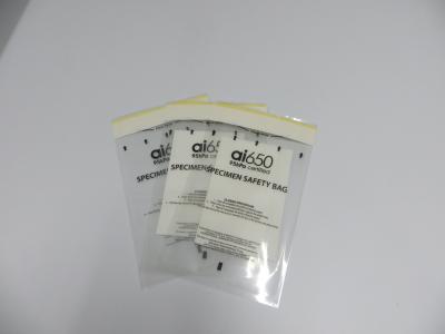 China AI650 95kPa Specimen Transportation Bag With 7 Slotted Absorbent Pocket Sleeve for sale