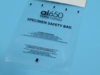 China AI650 Medical Lab PE Plastic Ziplock Biohazard Specimen Bag Pathological Seal Laboratory Specimen Bag for sale