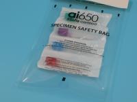 China 450ml 95kpa Medical Biohazard Bags Lab 95kpa Specimen Transport Bag With Pocket for sale