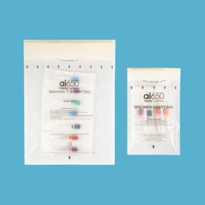China HealthGuard 95kPa Transport Sleeve Protective Care For Your Medical Specimens With 4/7 Bay Absorbent Pocket Sleeve for sale