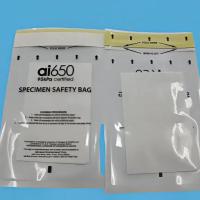 China 95 KPa Biohazard Specimen Bag Used For Transporting , Biohazard Specimen Packing Bags for sale