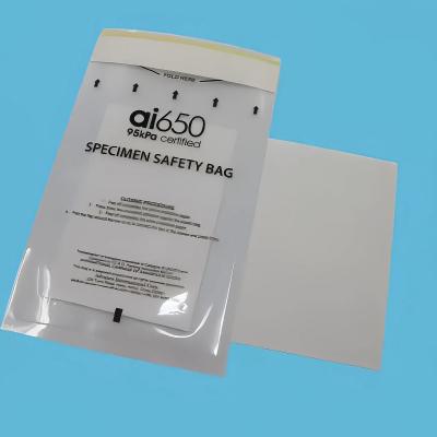 China Quality Assurance 95 KPa Sample Transportation Bag Dimensions 168mm X 283mm for sale