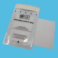 China Specimen Bags Laboratory Sample Bag High Voltage Resistance With Self Adhesive Top Independent Inside Paperwork Package for sale