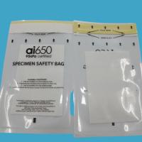 China Biohazard Bags 6x9in/15x25cm Specimen Bags With Biohazard Logo Printing Lab Sample Bag With Absorbent Pad for sale