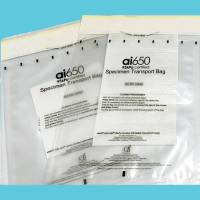China 95kpa Clear Biohazard Specimen Bags With Absorbent Pad Zipper Top Sealing Plastic Bag 150*240mm for sale