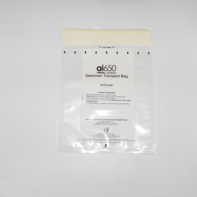 China High-Pressure 95kPa Transparent Specimen Bags Industrial Strength Durable Design For Bio Samples And Hazardous Materials for sale
