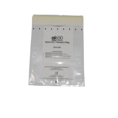 China Biosafety Ziplock 6X9Inch Clinical Waste Biohazard Pouch Specimen Bags With Absorbent Pad for sale
