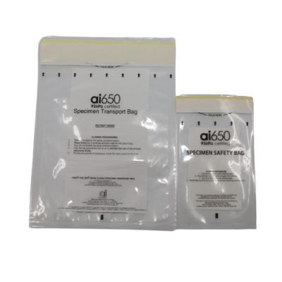 China 95kPa Specimen Bags Biological Transport Hazard Bag Has Strong Pressure Resistance And Self-Sealing Leak-Proof for sale