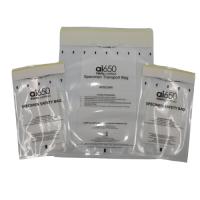 China Sizes Plastic Yellow Red LDPE Zipper Medical Biohazard Specimen Carrier Transport Bag With Pocket for sale