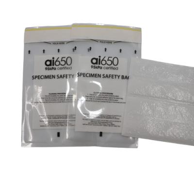 China Biohazard Bags Specimen Transport Bag With Super Absorbent Pads, Medical Grade 3 Walls With Documents Pocket for sale