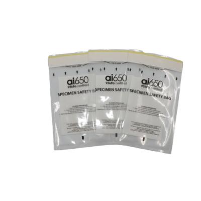 China 95 Kpa Medical Clear Biohazard Bags Lab 95kpa Specimen Transport Bag Self Closure Collect Pouch For Hospital for sale