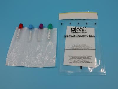 China Ziplock Lab Zipper Bio Hazard Biohazard Specimen Transport Poly Specimen Bag for sale