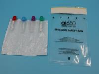 China Lab Medicine Ldpe Biohazard Plastic Ziplock Kangaroo Pouch Bags Grip Seal 95kpa Specimen Bag For Hospital for sale