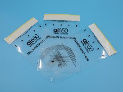 China Custom Ziplock Laboratory Plastic Specimen Transport Biohazard Bags Medical for sale