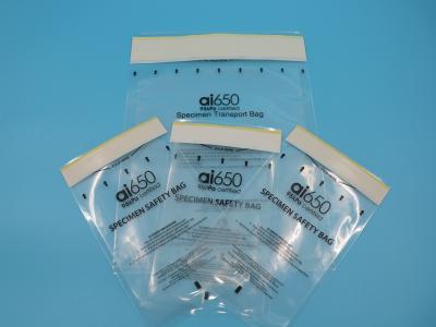 China Medical Biohazard Bag With Absorbent Pad Specimen Bags Zip Lock Top Sample Bags With Outside Pocket Paperwork Pouch for sale