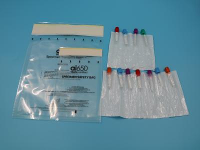 China Heavy Duty Biohazard Specimen Transport Bags Autoclavable Tamper Evident Sample Bags for sale