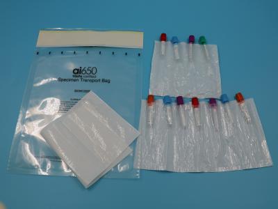 China UN3373 Sample Transport Bags AI 650 Diagnostic Specimen Packaging for sale