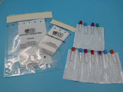 China AI 650 Biological Specimen Transport Bag Leakproof, Tamper-Evident Compliant Sample Bag for sale
