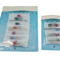China AI 650 Leakproof Biohazard Specimen Transport Bag Yellow Label for sale