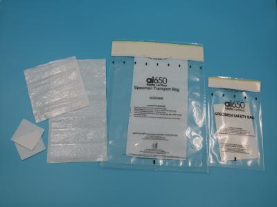 China AI 650 95kPa Biohazard Specimen Bags with Absorbent Sleeves for sale