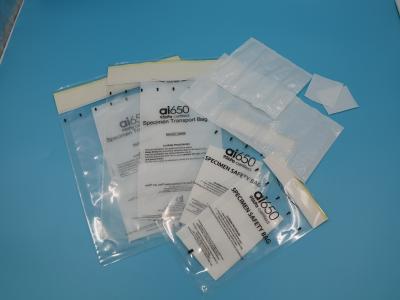 China 95kPa Biohazard Specimen Bags with 7-Slot Absorbent Sleeves for sale